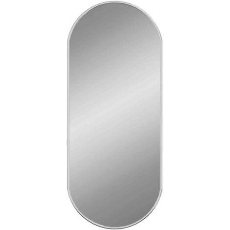 Miroir mural Argenté 60x25 cm Ovale