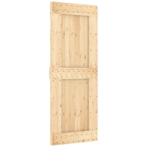 Porte 80x210 cm bois massif de pin