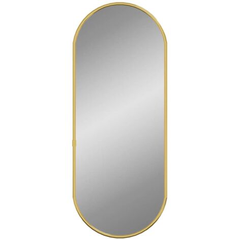 Miroir mural Doré 50x20 cm Ovale