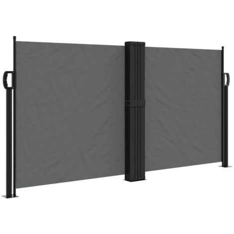 Auvent latéral rétractable anthracite 120x600 cm