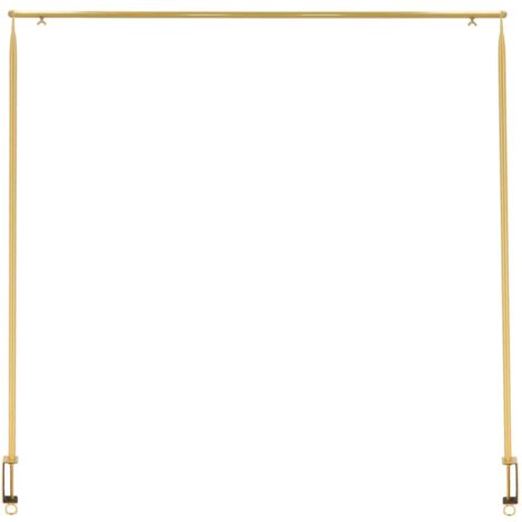 Tige de table décorative avec pince doré