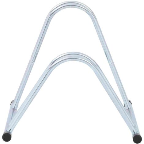 Support de vélo au sol autoportant pour 2 vélos acier galvanisé