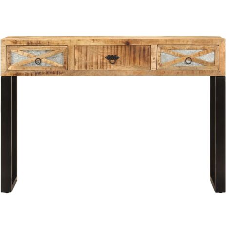 Table console 110 x 30 x 76 cm Bois de manguier massif