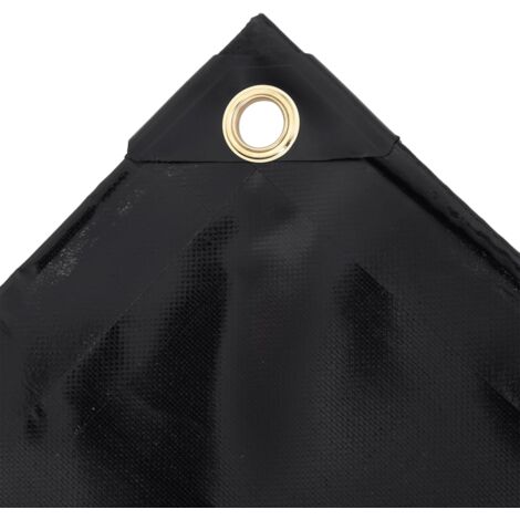 Bâche de protection 650 g/m² 3x4 m Noir