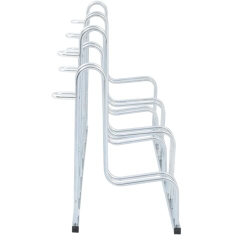 Support de vélo au sol autoportant pour 6 vélos acier galvanisé