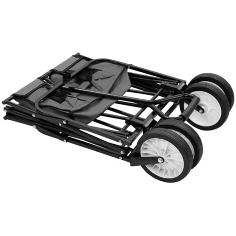 Chariot à main pliable Acier Gris