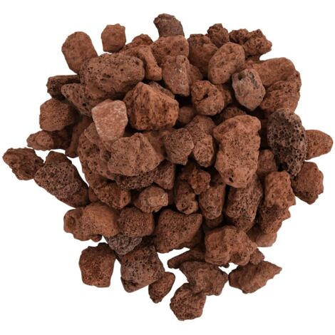 Roches volcaniques 25 kg rouge 1-2 cm