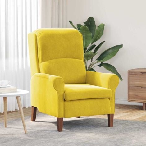 fauteuil Jaune 76 x 94 x 102 cm Velours