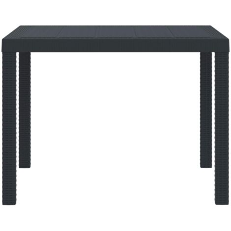 Table De Anthracite 100 X 100 X 73 Cm Polyrotin