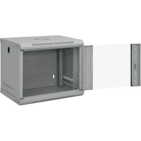 Armoire réseau avec stockage Gris 53 x 45 x 45 cm Acier