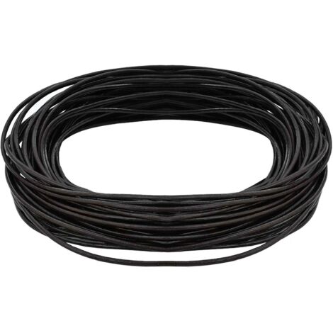 Corde en Cuir Marron foncé Ø2 mm x 50 m Cuir