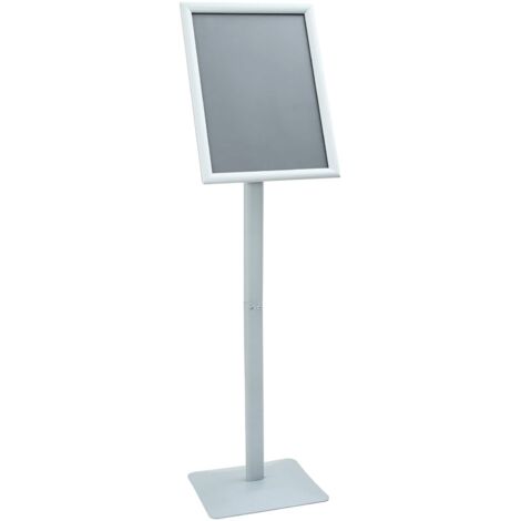 Stand de Poster sur Pied Argenté 32,5 x 27 x 126 cm