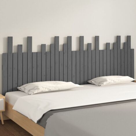 Tête de lit en pin massif gris 204 cm de design contemporain ...