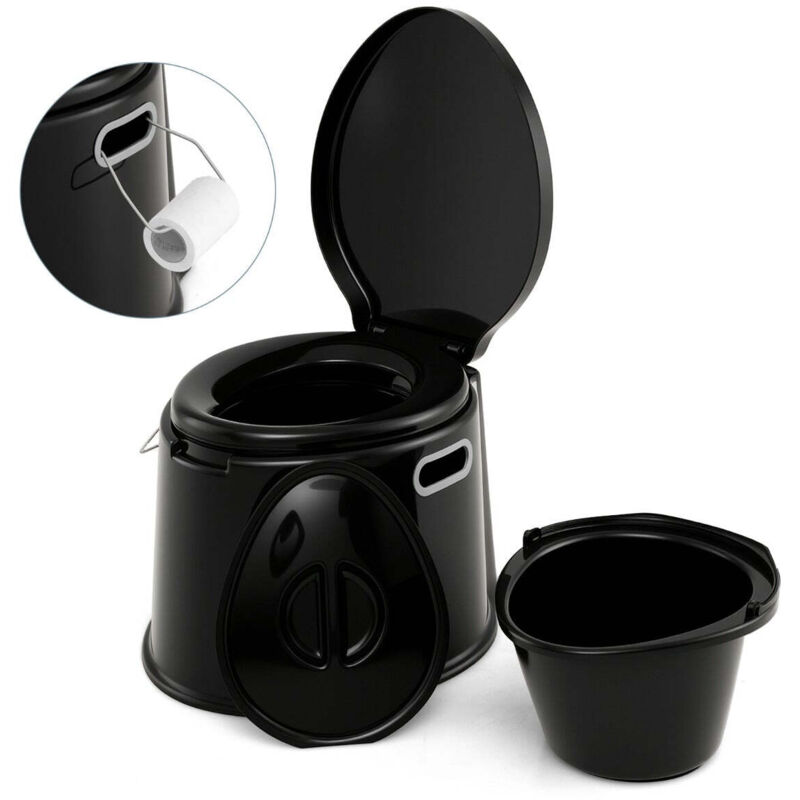 Toilette portable extérieure et intérieure 41 x 49,5 x 34 cm fonction ...