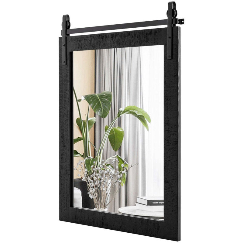 Miroir mural décoratif 76 x 56 cm antidéflagrant style rustique avec ...