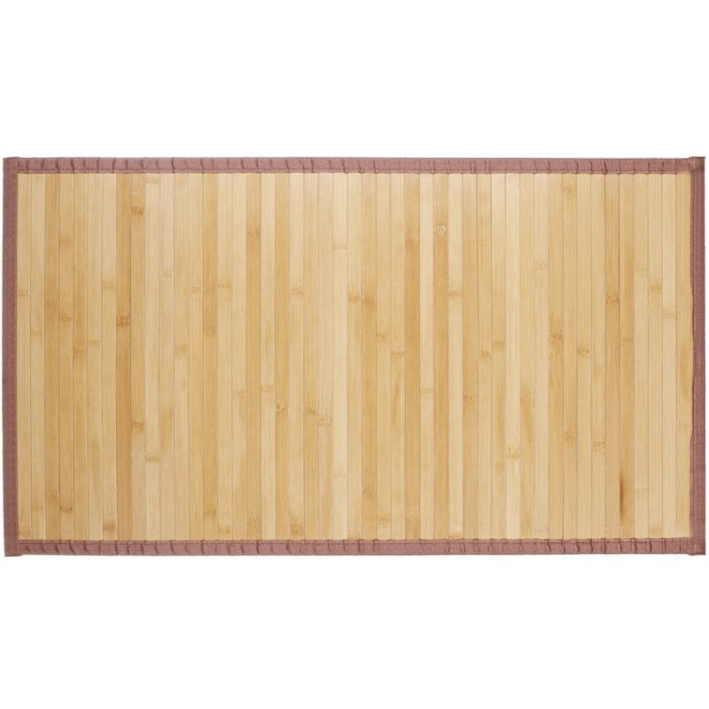 Tapis sortie de bain douche 80 x 45 cm bambou