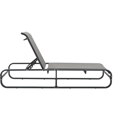 Transat chaise longue bain de soleil lit de jardin terrasse meuble d ...