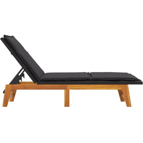 Transat chaise longue bain de soleil lit de jardin terrasse meuble d ...