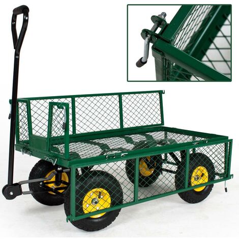 Chariot charrette de jardin main 350 kg outils jardinage