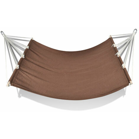 Hamac toile 210 x 150 cm marron