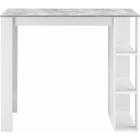 Table de bar design avec surfaces de rangement table bistrot avec 3 ...