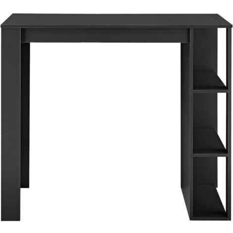 Table de bar design avec surfaces de rangement table bistrot avec 3 ...