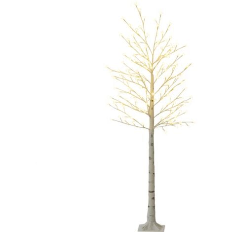 HOMCOM LED Lichterbaum 180 cm LED Baum mit 180 warmweißen LEDs, 3 ...