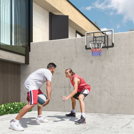 SPORTNOW Basketballkorb mit Rückwand, Indoor & Outdoor, Basketballbrett ...