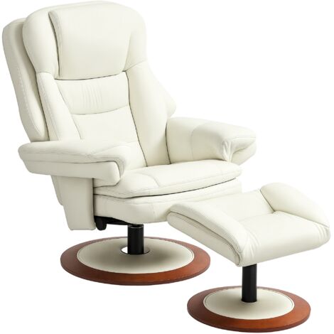 HOMCOM Relaxsessel mit Hocker Fernsehsessel mit Liegefunktion ...