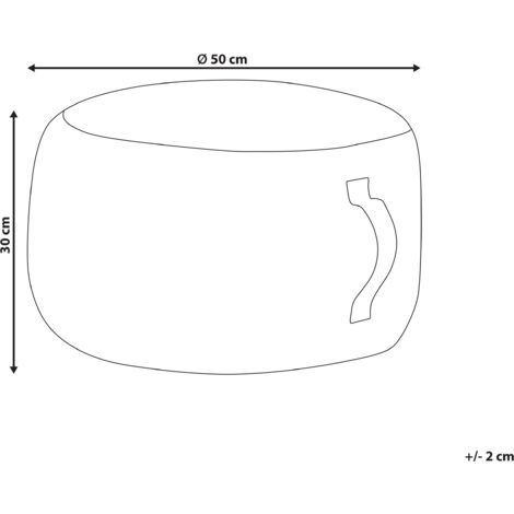 Puf redondo boho moderno de algodón funda decorativa extraíble impreso ...