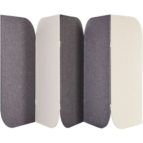 Biombo separador acústico decorativo moderno 5 paneles estructura acero ...