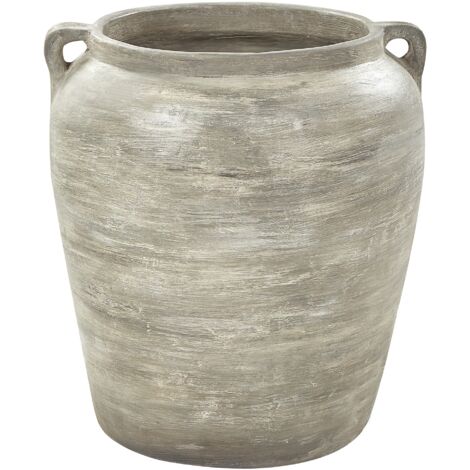 Maceta de jardín tradicional ovalada terracota macetero exterior ...