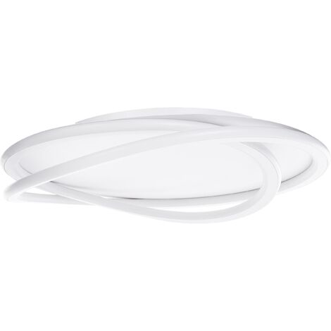 Lámpara de techo luces LED integradas redonda blanco Leylan