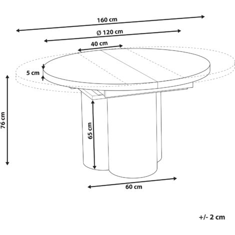 Mesa de comedor extensible tablero abatible base de pedestal ancho MDF ...