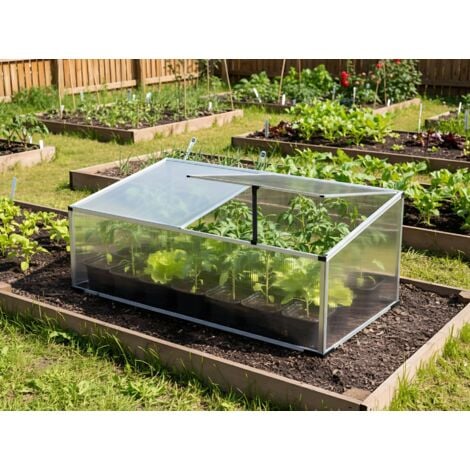 Invernadero de jardín con láminas de policarbonato estructura de ...