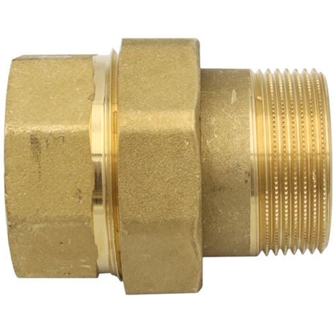 Messing Rohr-Verschraubung 1 1/2" 3/2" Zoll IG/AG DN 40 mm