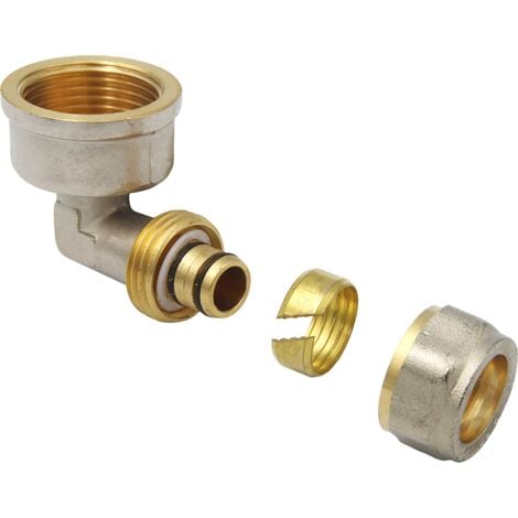 Klemmring Schraubfitting Winkel 16x2 90° - 3/4 Zoll Innengewinde