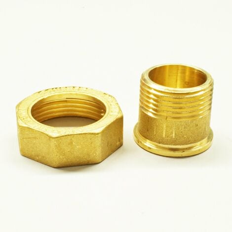 2x Wasserzählerverschraubung 3/4 AG x 1 IG Wasserzähler Verschraubung Wasseruhr