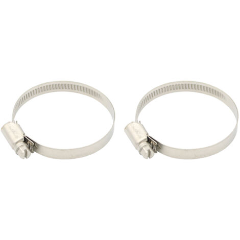 2x Edelstahl Schlauchschelle 40-60mm 1 1/2 Zoll Schlauchklemme