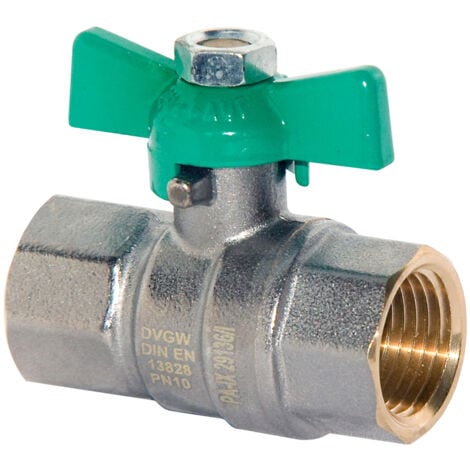 Trinkwasser Kugelhahn 1/2" bis 1 1/4" IG-IG Knebelgriff DVGW