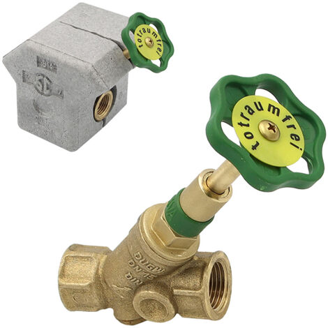 KFR-Ventil 1/2" bis 2" mit Prüfschraube Muffenanschluss mit Dämmschale ...