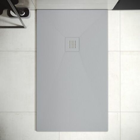 Plato de ducha Resina - Ancho 70 - Gris Cemento Ral-7040 - 70x100 cm
