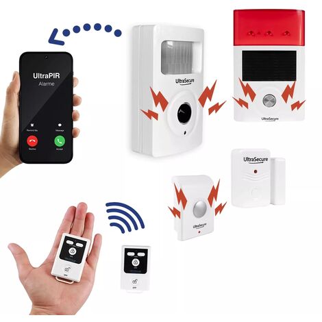 Kit deluxe alarme GSM 100% sans-fil autonome UltraPIR (gamme BT)