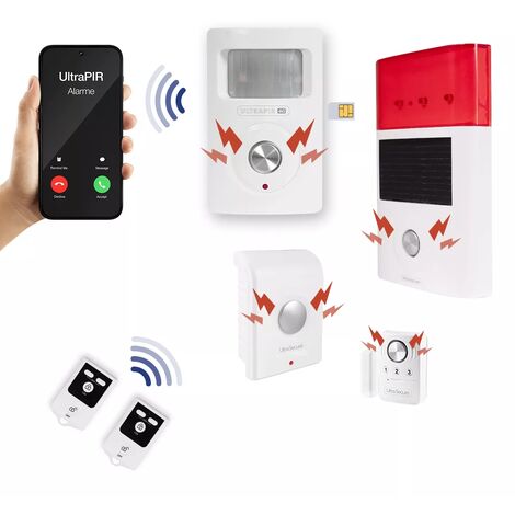 Kit deluxe 100% sans-fil autonome alarme GSM UltraPIR 4G (gamme BT)