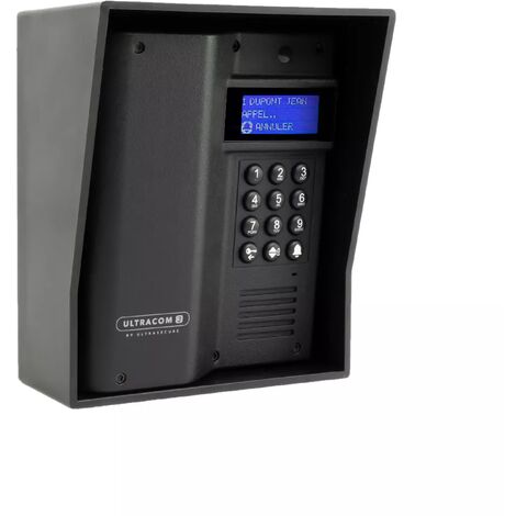Interphone 600 mètres sans-fil longue portée autonome digicode écran ...
