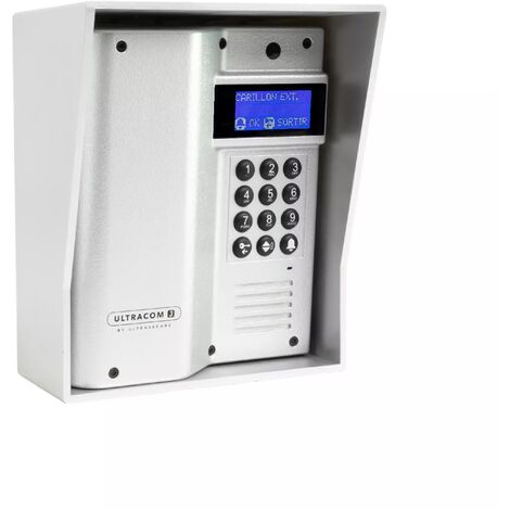 Interphone 600 mètres sans-fil longue portée autonome digicode écran ...