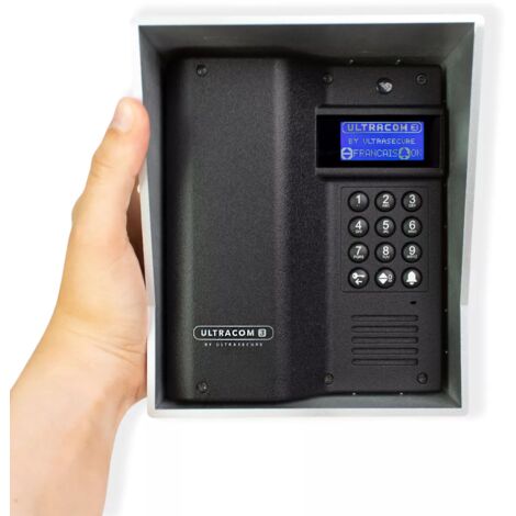 Interphone 600 mètres sans-fil longue portée autonome digicode écran ...