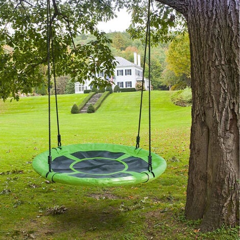 Hofuton Grande Balançoire Ronde pour Enfant - Suspendre Ajustable pour ...