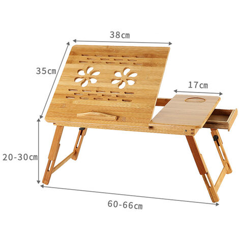 Table Portable pour Ordinateur, Plateau de Lit Pliable, Bureau Réglable ...