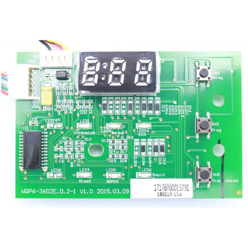 Carte électronique, module de commande avec afficheur